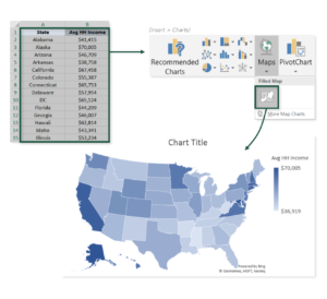 FilledMap | Excel Maven